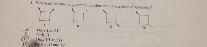 Solved Which of the following compounds does not have a | Chegg.com