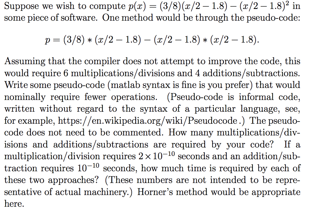 Solved Suppose we wish to compute p(x) = (3/8) | Chegg.com