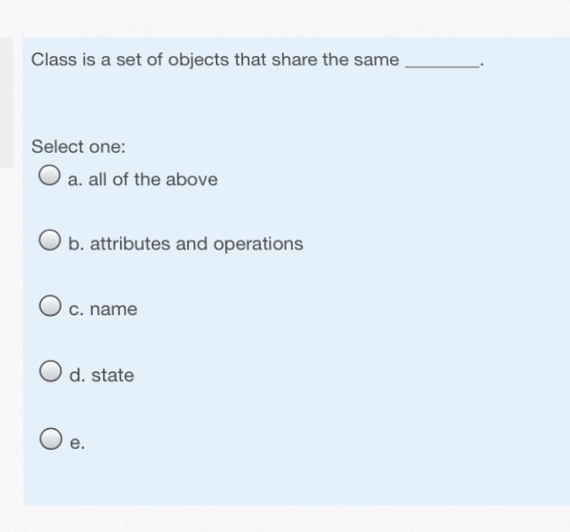 Solved Features, properties, or characteristics of an object | Chegg.com