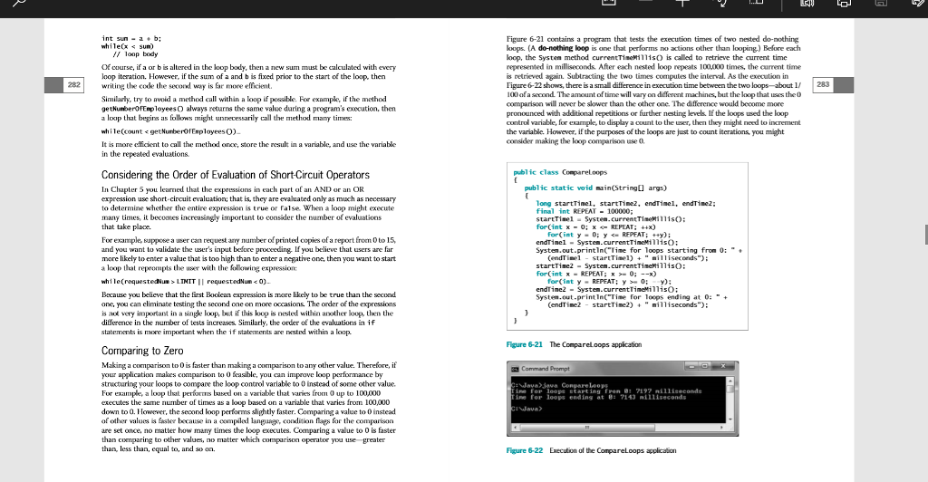 Solved Improving Loop Performance Whether you decide to use | Chegg.com