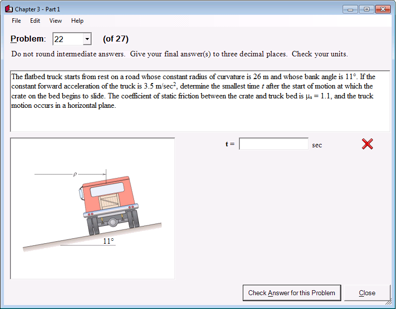 Solved The flatbed truck starts from rest on a road whose | Chegg.com