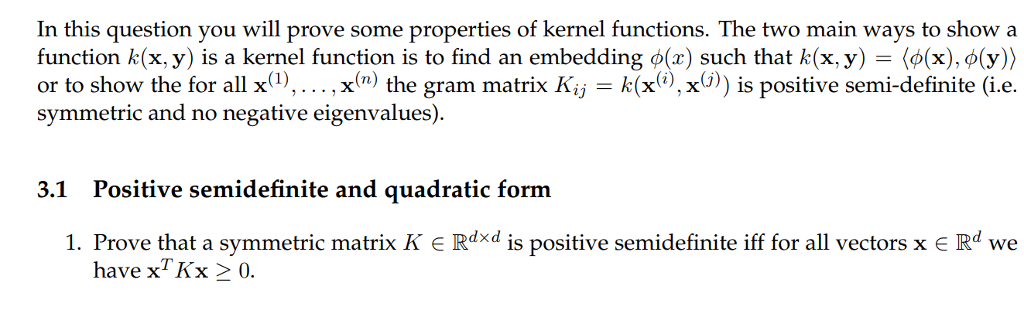 Solved In this question you will prove some properties of | Chegg.com