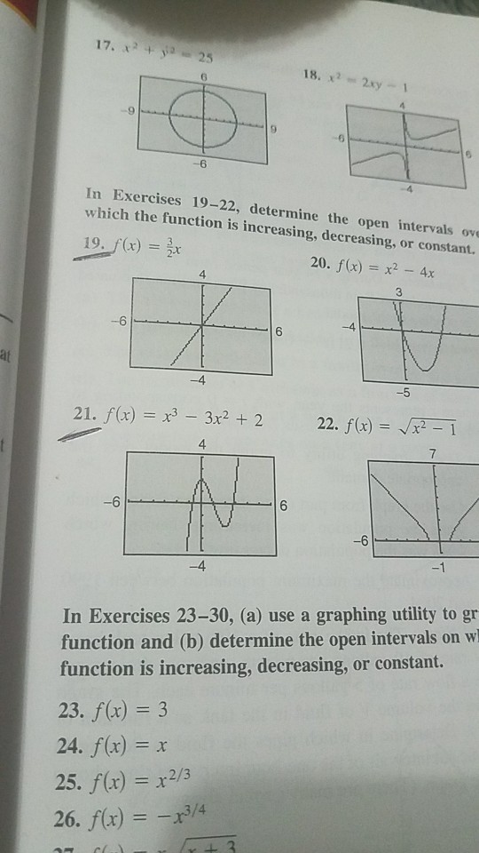 Solved x^2 + y^2 = 25 x^2 = 2xy - 1 In Exercises 19-22, | Chegg.com