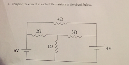 Solved Compute the current in each of the resistors in the | Chegg.com