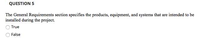 Solved QUESTION 1 The design for construction projects is | Chegg.com