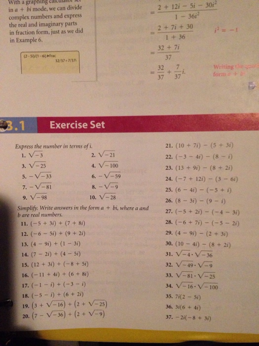 Solved Express the number in terms of i. - Squareroot -81 | Chegg.com