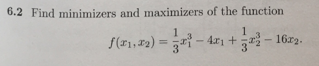 Solved 6.2 Find minimizers and maximizers of the function C2 | Chegg.com