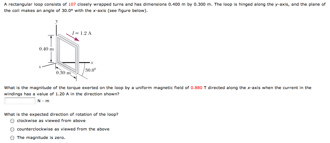 Solved A rectangular loop consists of 107 closely wrapped | Chegg.com