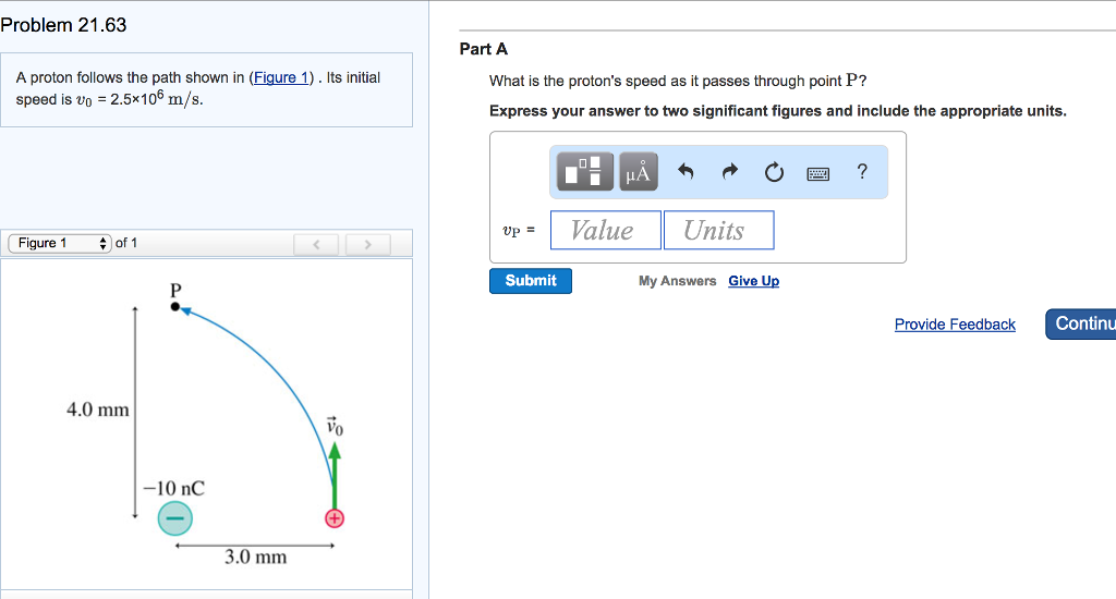 Solved A proton follows the path shown in (Figure 1). Its | Chegg.com