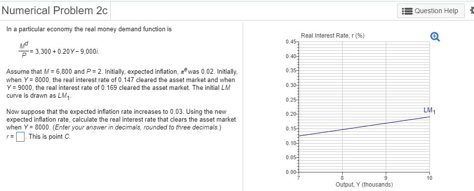 Solved Numerical Problem 2c E Question Help In a particular | Chegg.com