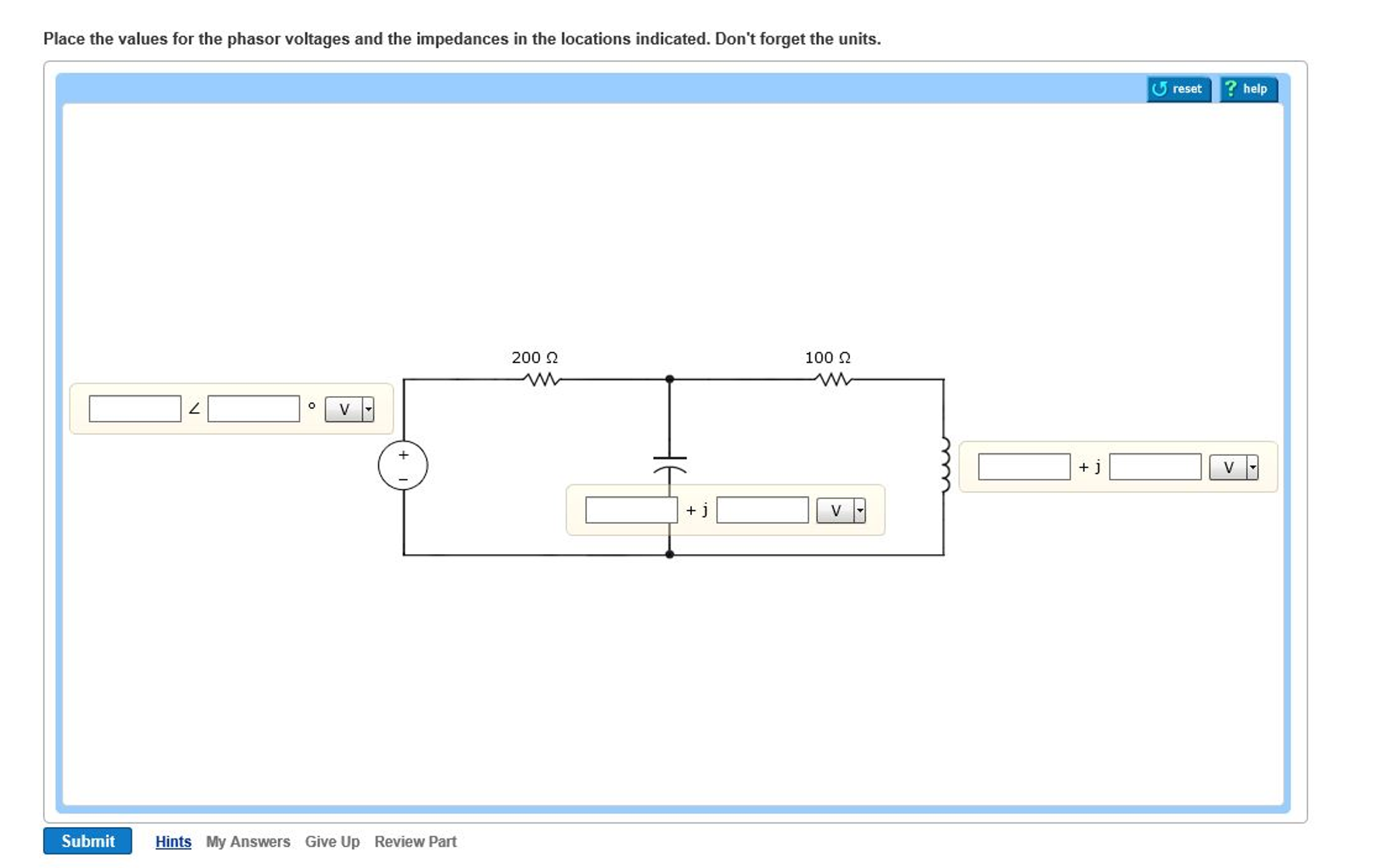 Solved Use phasor methods to transform a circuit from the | Chegg.com