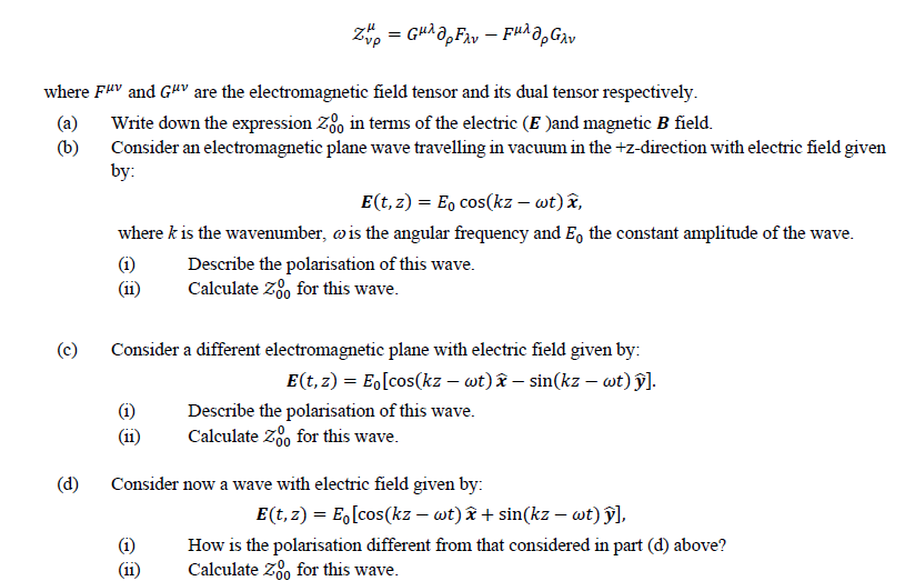Solved where FHV and GHV are the electromagnetic field | Chegg.com