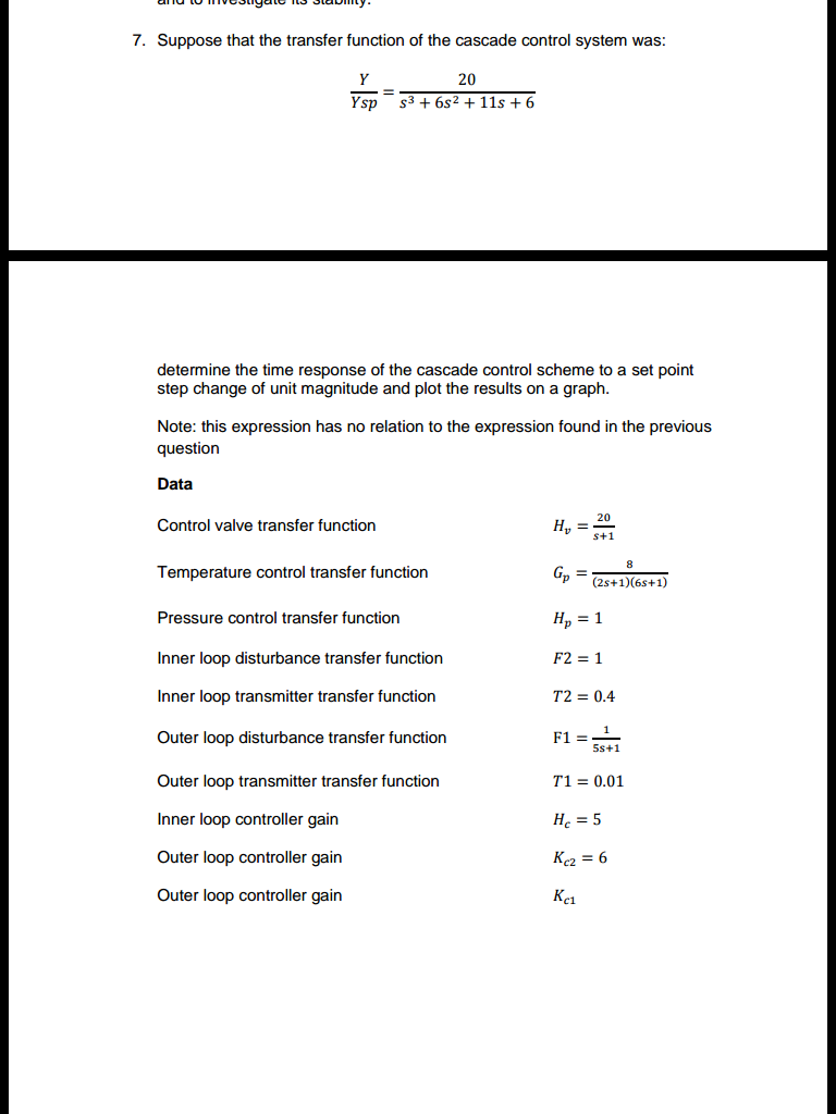 Solved Suppose that the transfer function of the cascade | Chegg.com