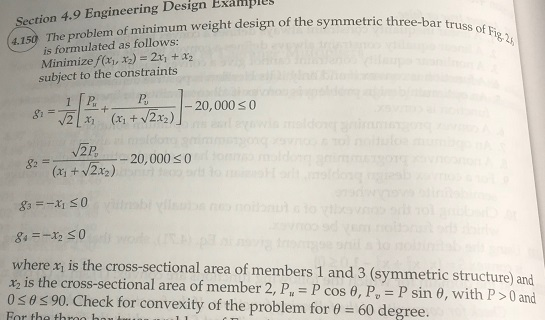 2. OPTIMUM DESIGN PROBLEM FORMULA bir temaze 36 (b) | Chegg.com