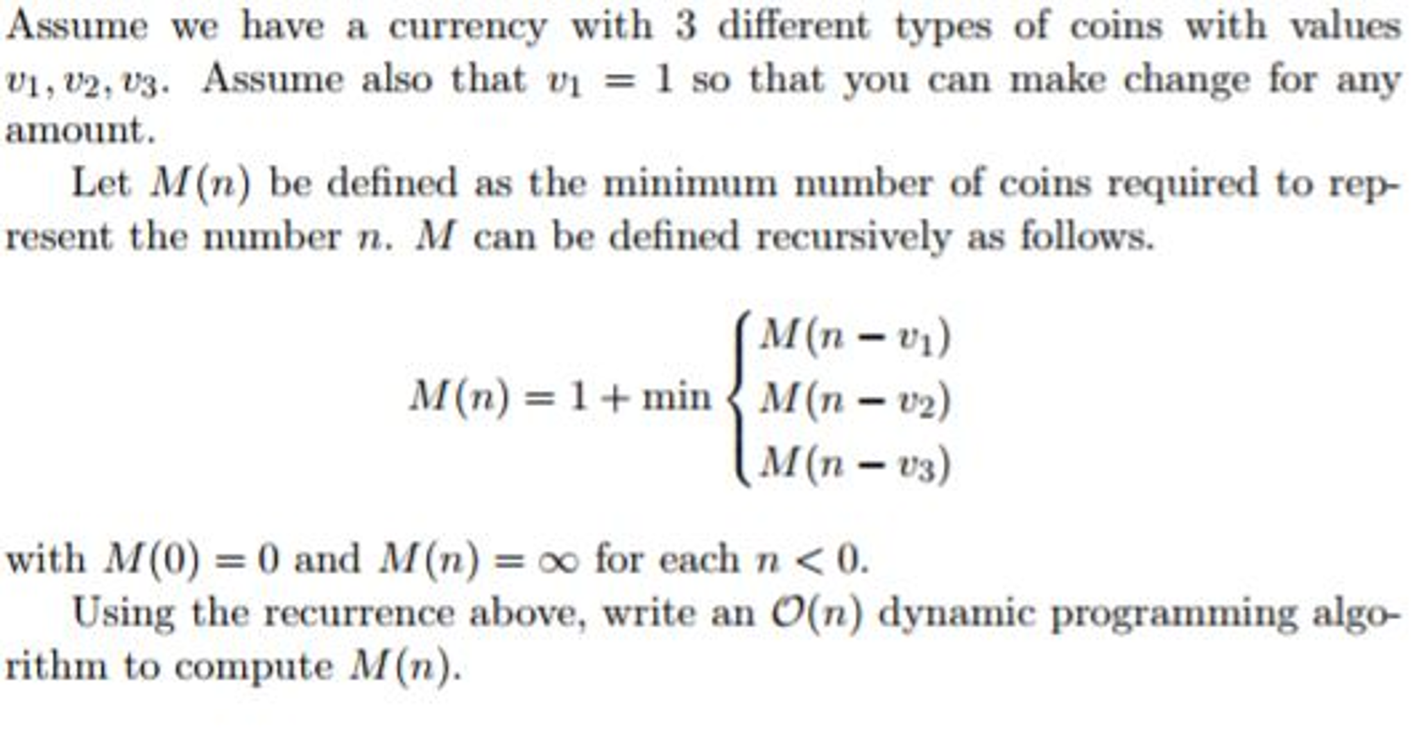 Solved Assume we have a currency with 3 different types of | Chegg.com