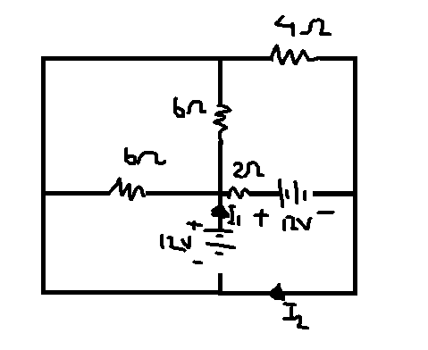 Solved For the circuit given, find I1 and I2: | Chegg.com