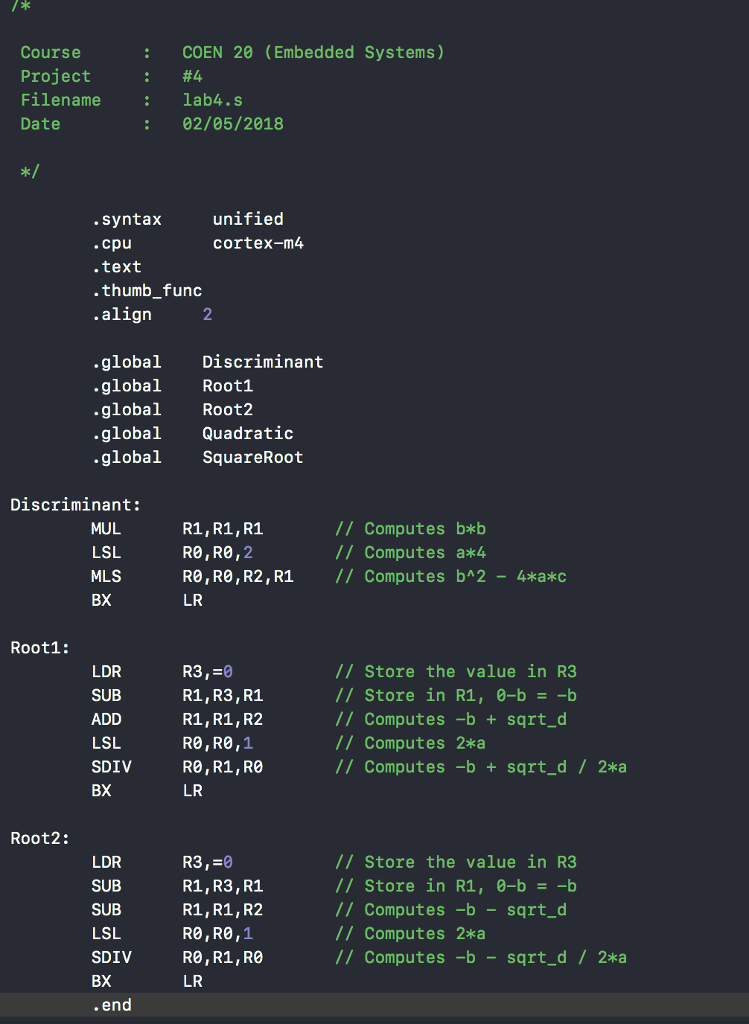 Assembly Arm Write Two Function One To Compute