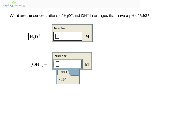 Solved learning What are the concentrations of H30 and OH in | Chegg.com