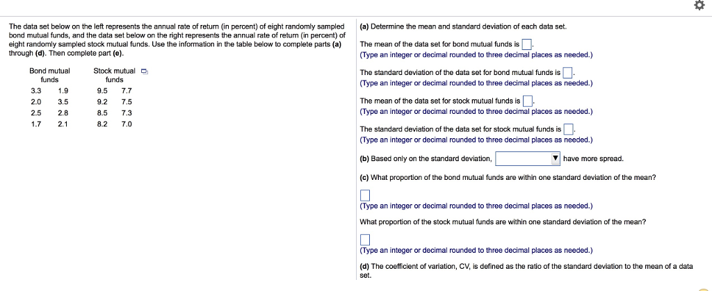 Solved The data set below on the left represents the annual | Chegg.com