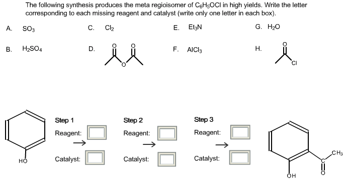Solved The following synthesis produces the meta regioisomer | Chegg.com