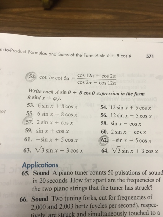 Solved Cot 7 alpha cot 5 alpha = cos 12 alpha + cos 12 alpha | Chegg.com