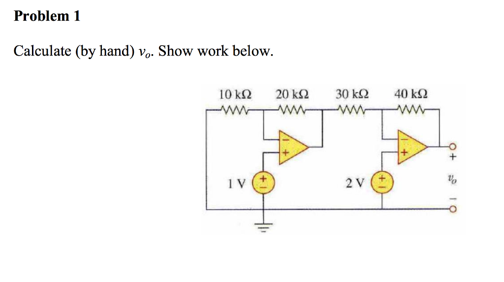 Solved Calculate (by hand) v_0. Show work below. | Chegg.com