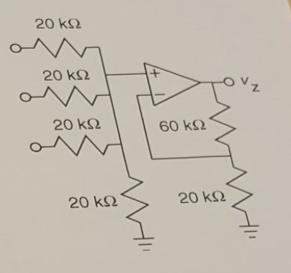 Solved The circuit below is non-inverting summing amplifier. | Chegg.com