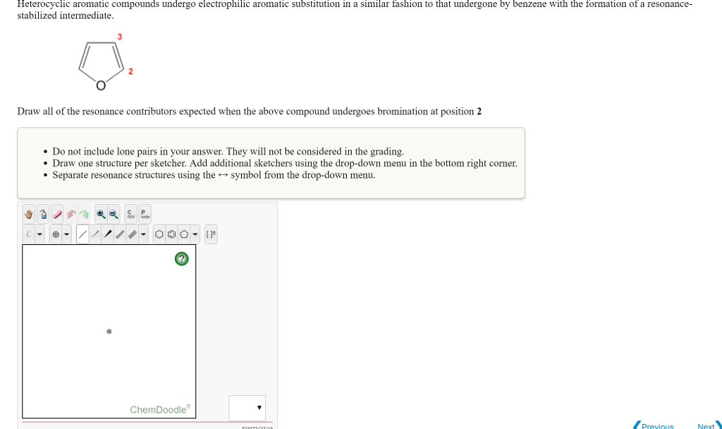 Solved Heterocyclic aromatic compounds undergo electrophilic | Chegg.com