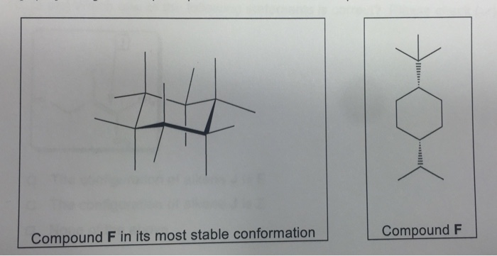 Solved Using the template provided draw compound F in its | Chegg.com