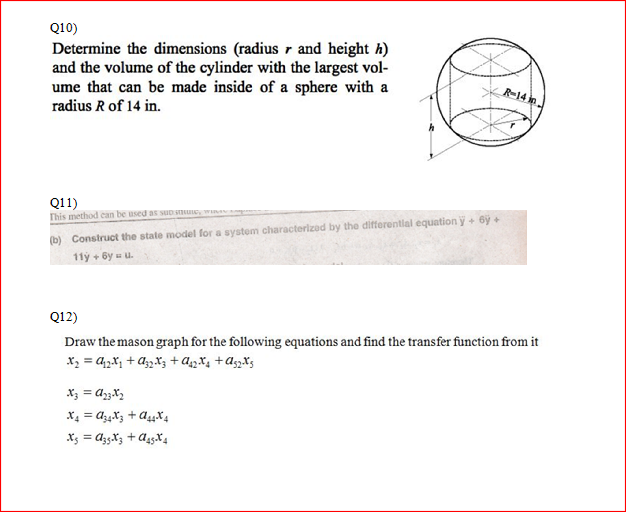 Solved Determine the dimensions (radius r and height and the | Chegg.com