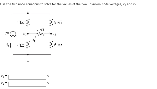 Solved Determine the node voltage va for the circuit of the | Chegg.com