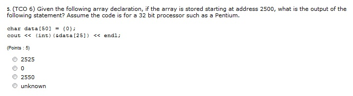 Solved Given the following array declaration, if the array | Chegg.com