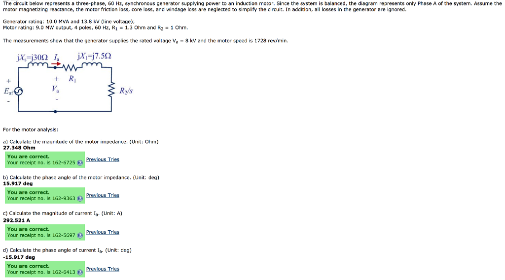 Solved The circuit below represents a three-phase, 60 Hz, | Chegg.com