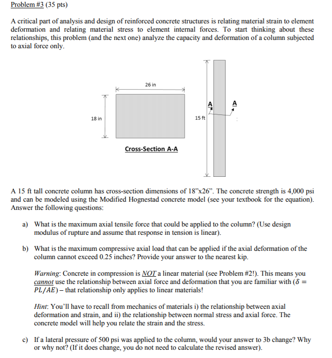 Solved Problem #3 (35 pts) A critical part of analysis and | Chegg.com
