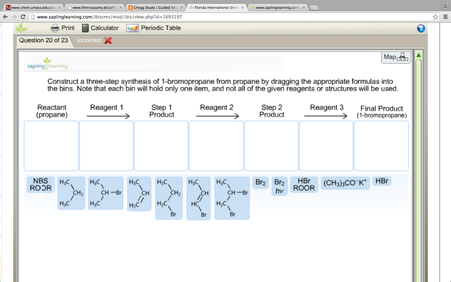 Solved Construct a three-step synthesis of 1-bromopropane | Chegg.com Solved Construct a three-step synthesis of 1-bromopropane | Chegg.com