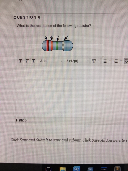Solved What is the resistance of the following resistor? | Chegg.com