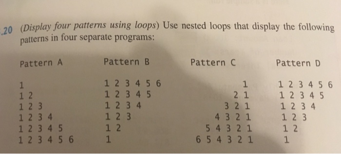 Solved 7 (Use trigonometric functions) Print the following | Chegg.com