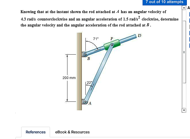 Knowing That At The Instant Shown The Rod Attached At