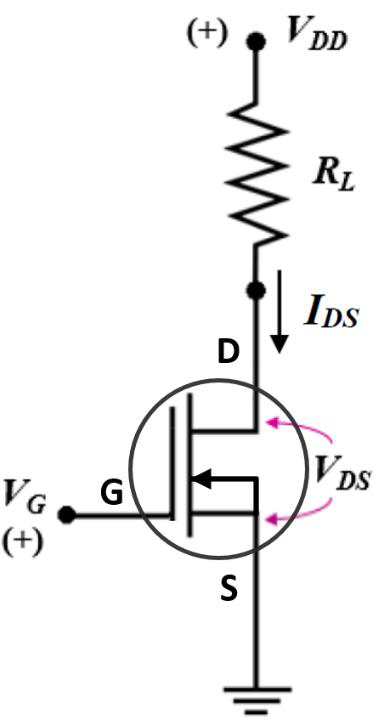 Solved Consider the Si n-MOSFET used in the given circuit | Chegg.com
