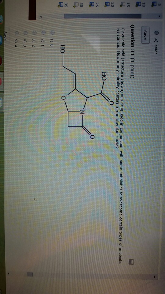 Solved Clavulanic acid (structure shown) is a drug used in | Chegg.com