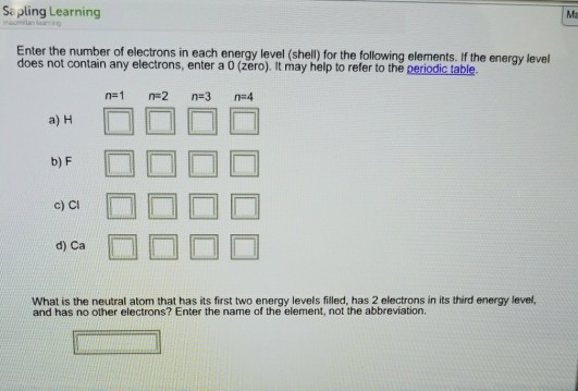 Solved Sa pling Learning Ma Enter the number of electrons in | Chegg.com Solved Sa pling Learning Ma Enter the number of electrons in | Chegg.com
