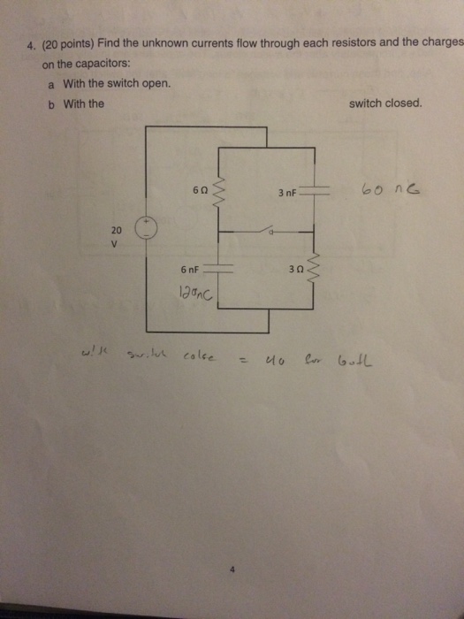 Solved Find the unknown currents flow through each resistors | Chegg.com