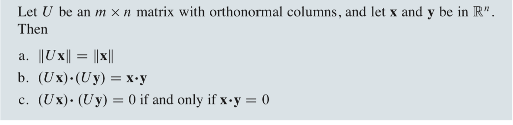 Solved Let U be an m x n matrix with orthonormal columns, | Chegg.com
