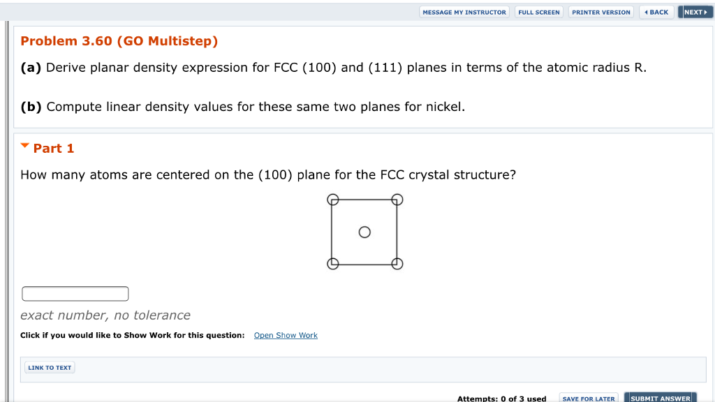 Solved MESSAGE MY INSTRUCTOR FULL SCREEN PRINTER VERSION | Chegg.com