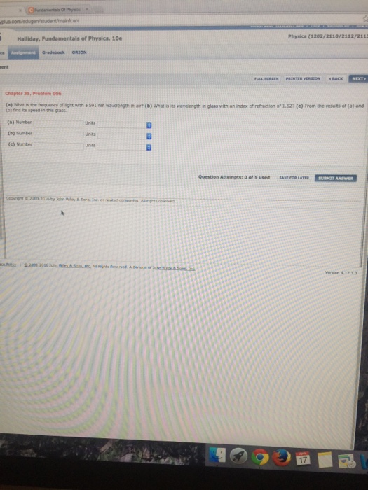 Solved What is the frequency of light with a 591 nm | Chegg.com