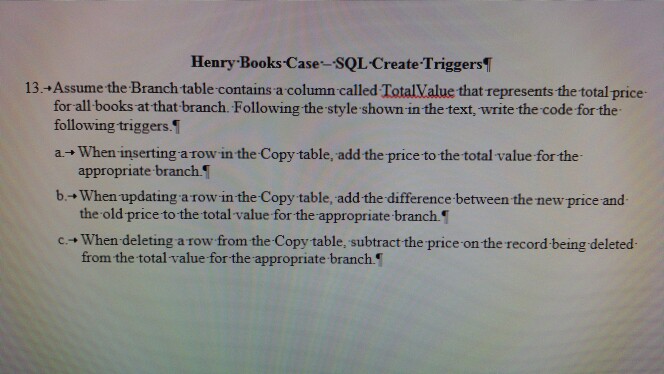 Solved I am supposed to create the code in SQL for the 3 | Chegg.com