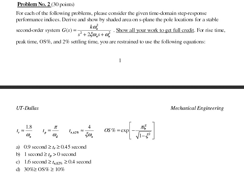 Solved For each of the following problems, please consider | Chegg.com