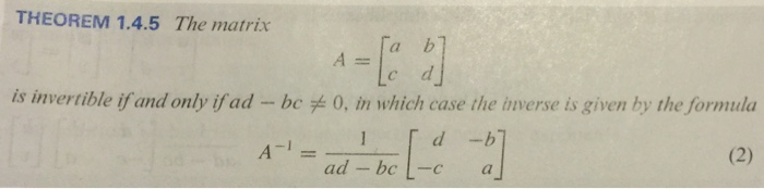 Solved Use the theorem 1.4.5 and then use the inversion | Chegg.com