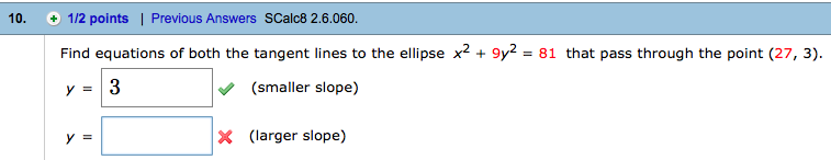 Solved Find equations of both the tangent lines to the | Chegg.com