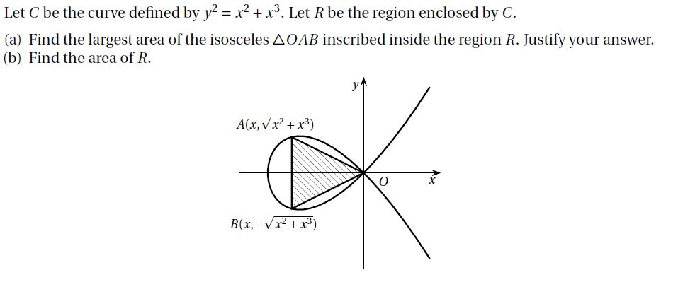 Solved Let C be the curve defined by y2- x2+3. Let R be the | Chegg.com